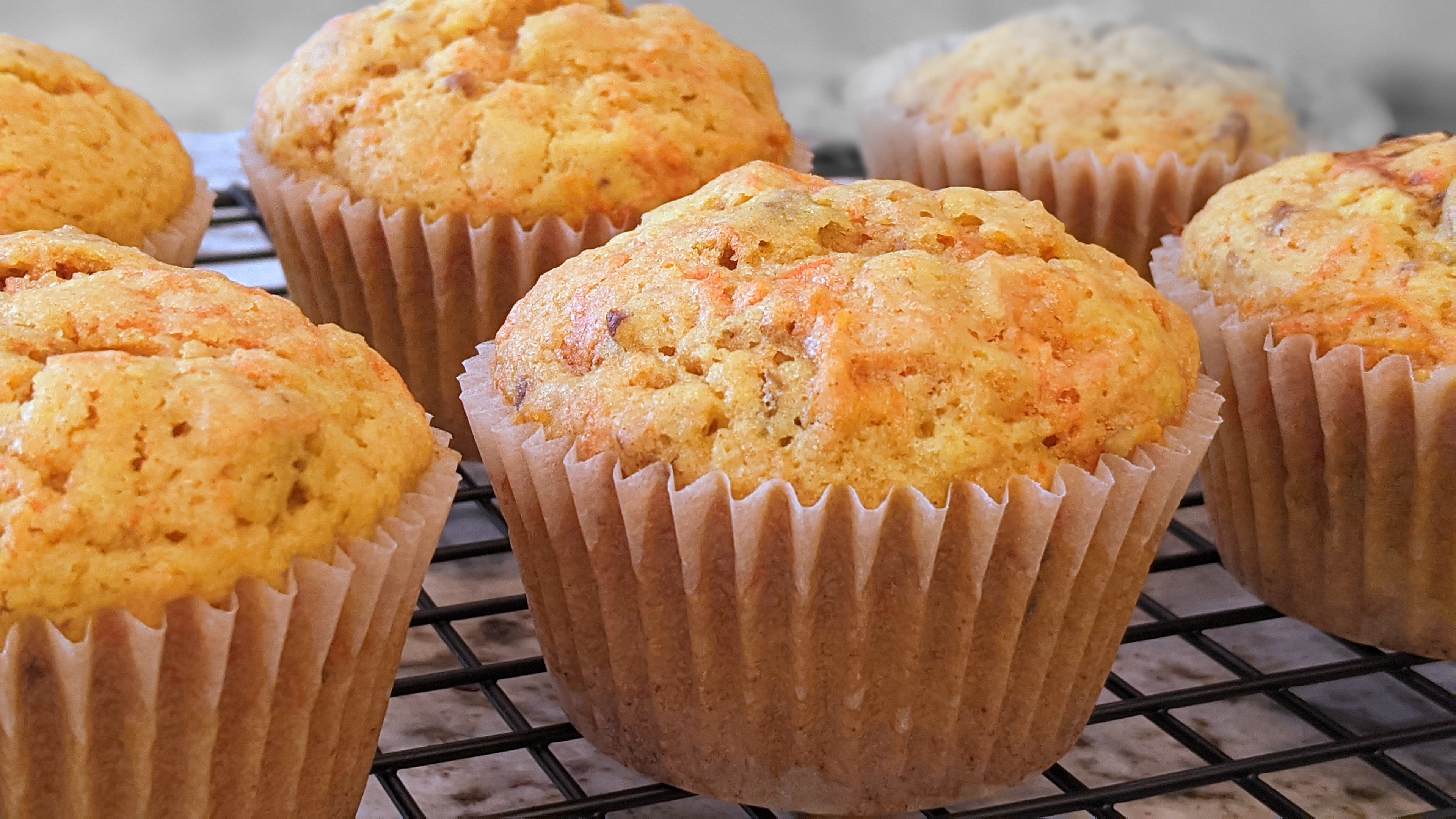 Carrot Nut Muffins - Green Thumb Foodie